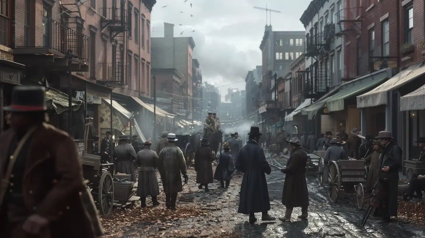 Dead Rabbits contre Bowery Boys dans les Five Points de New York ...