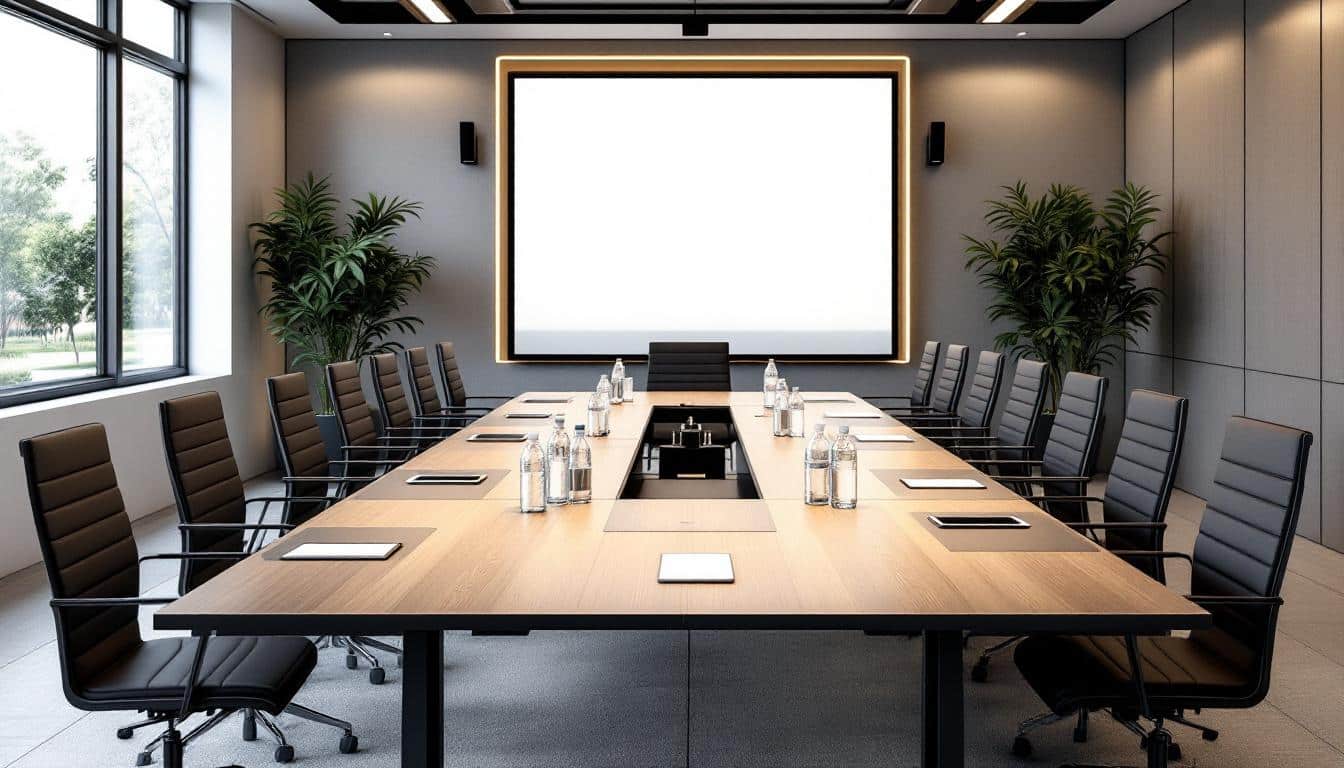 Table de réunion professionnelle pour les séminaires : solutions pour ...